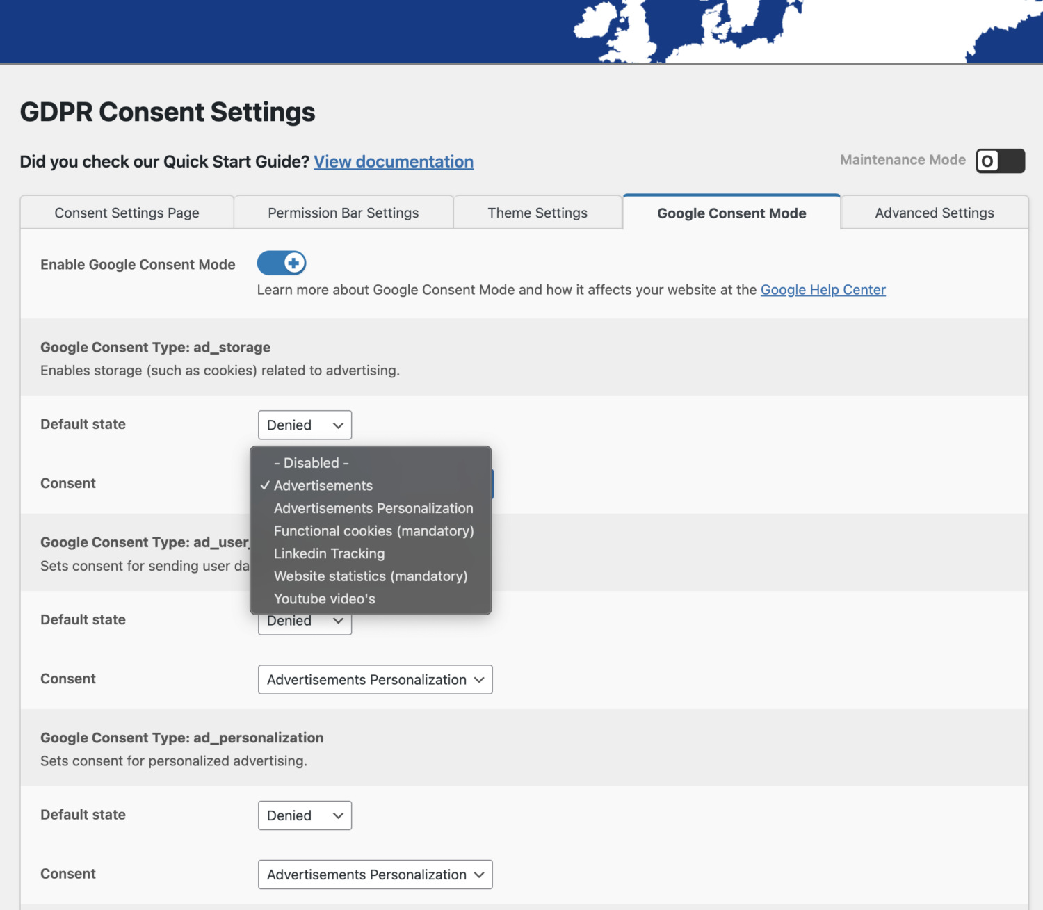 GDPR Consent - WP Upgrader